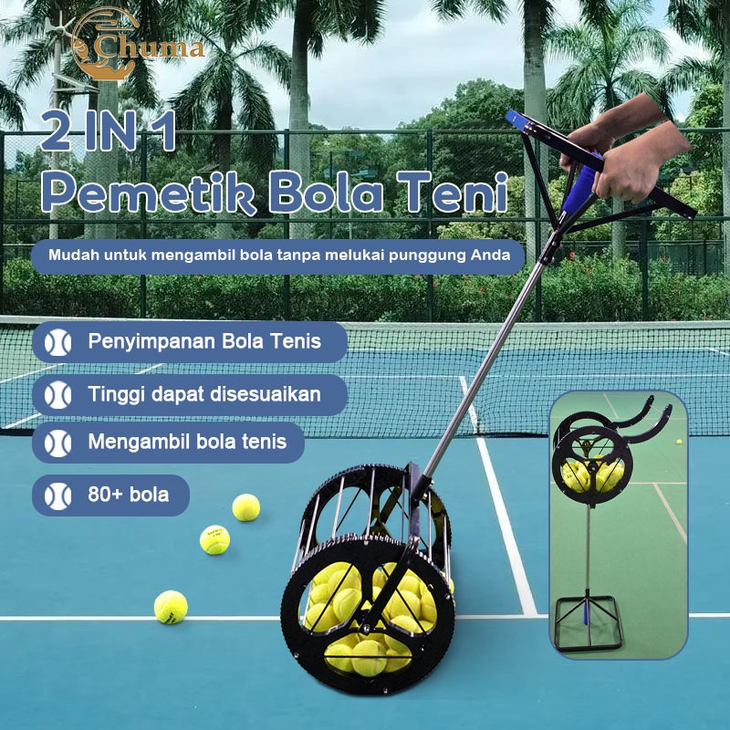 Jual ⭐COD&Garansi⭐2 in 1 Tennis Ball Picker |Pengumpul Bola Tenis ...
