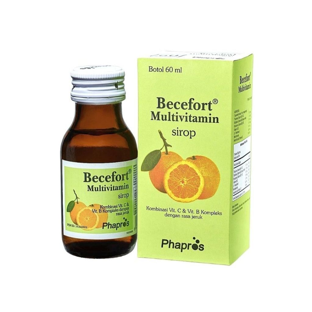 Jual BECEFORT SIRUP 60 ML MULTIVITAMIN SUPLEMEN UNTUK MEMBANTU ...