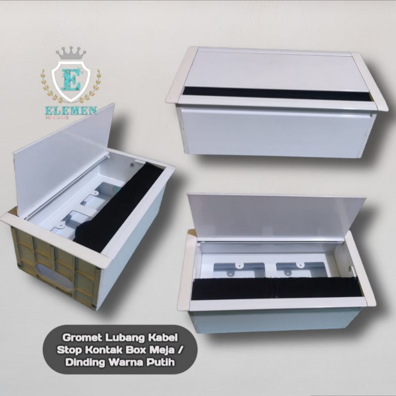 Jual STOP KONTAK GROMET BOX ALUMUNIUM COSTUME 2 LUBANG | Shopee Indonesia
