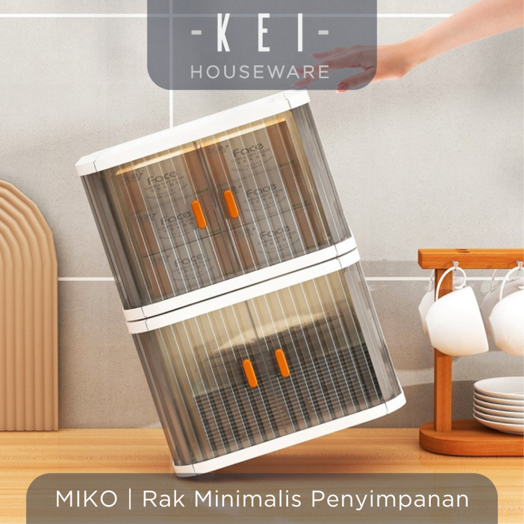 Jual 【KEI】MIKO Rak Tingkat Peralatan Praktis Box Sliding Serbaguna ...