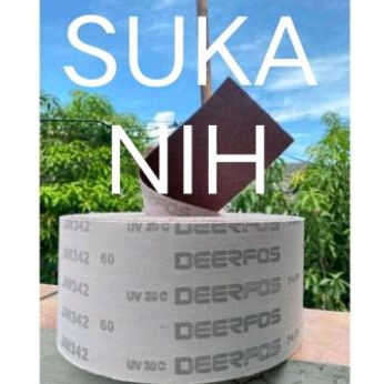 Jual AMPLAS LENTUR DAN KAKU. KASAR/SCRAP/KAYU/BESI. DEERFOS #GRIT 60 # ...