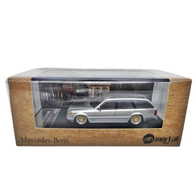 Jual Mortal 64 Mercedes Benz Wagon S124 Silver Lowride w/ Bicycle ...