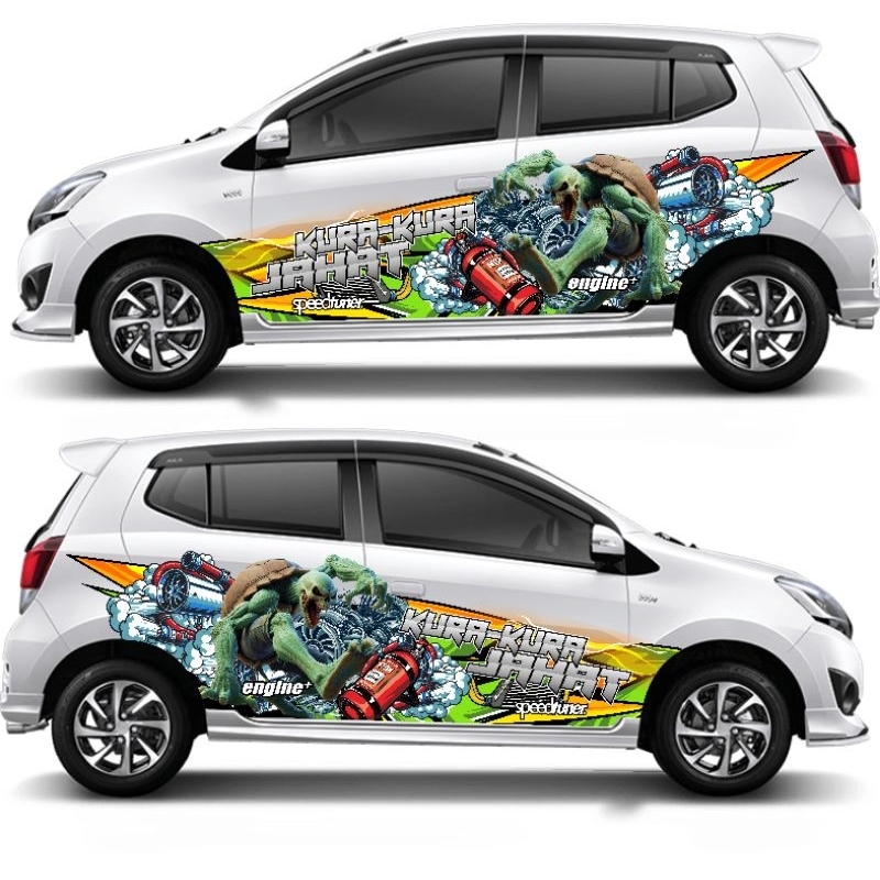 Jual decal sticker thailok agya / ayla | striping mobil agya ayla ...