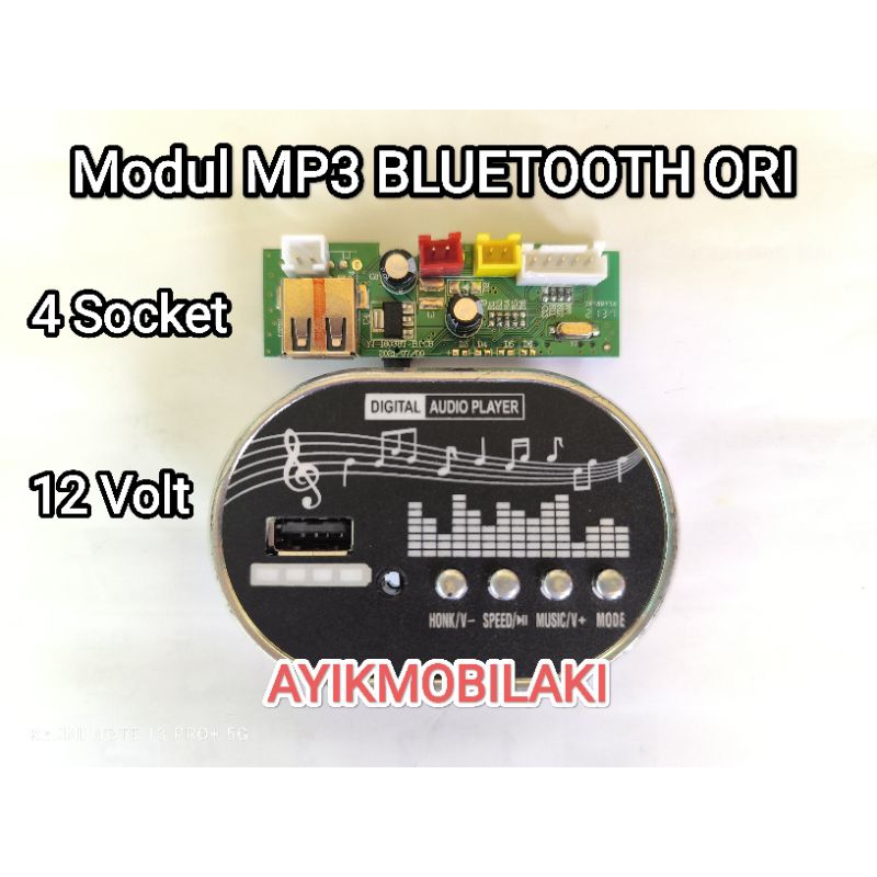 Jual Modul MP3 Bluetooth ORI 12 Volt / ORI PMB Aki 6 Volt 4,5Ah | Shopee Indonesia