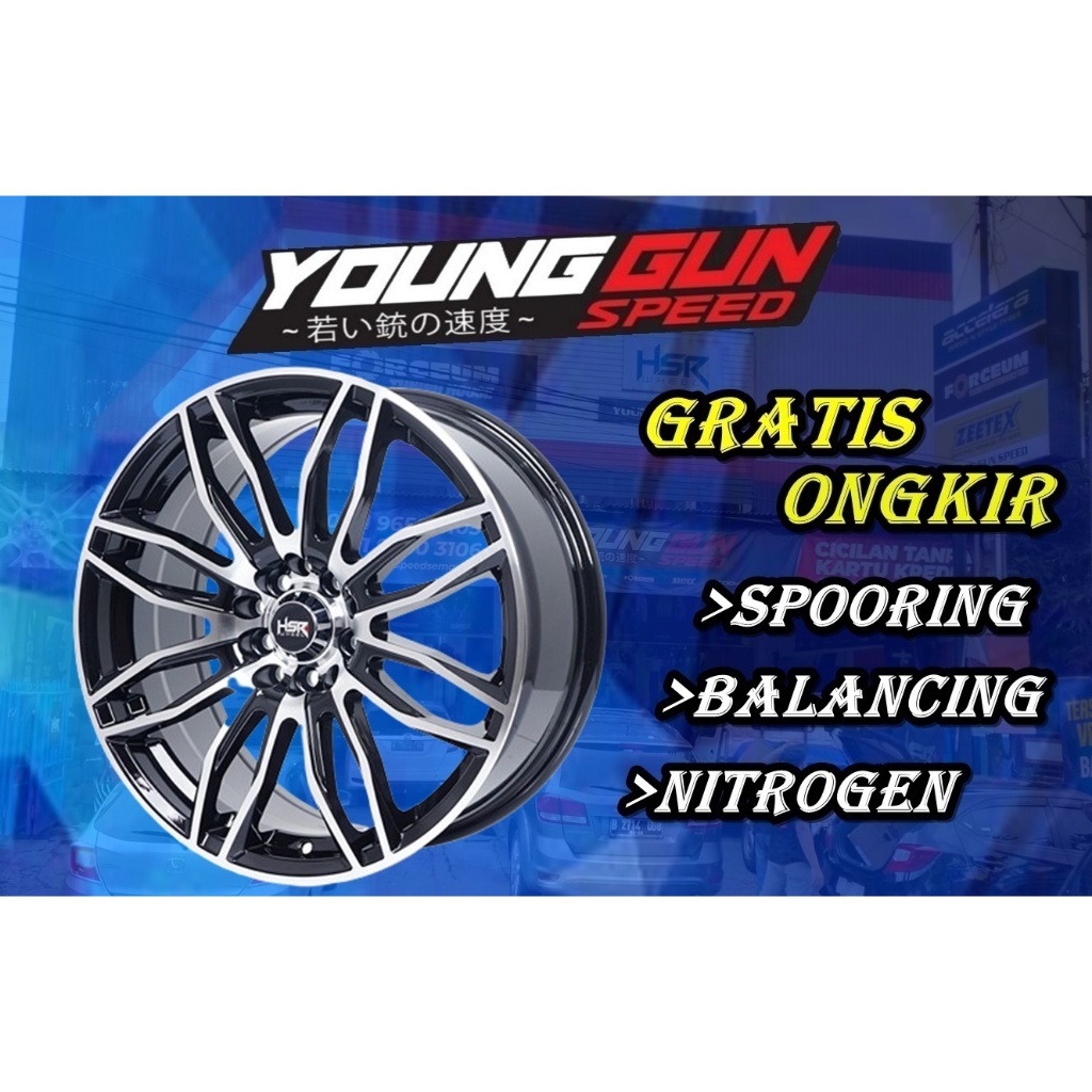 Jual Velg Mobil Ring 17 HSR HANASHI Velg R17 Buat Grandmax Innova ...