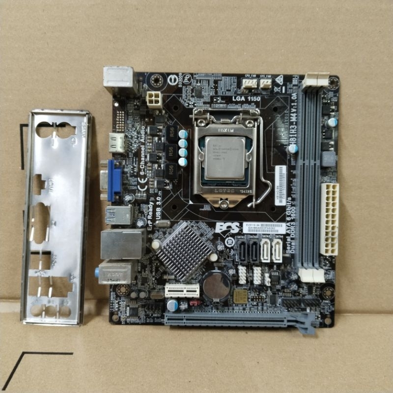 Jual MOTHERBOARD ECS H81H3-M4 + PROSESOR PENTIUM G3240 | Shopee Indonesia
