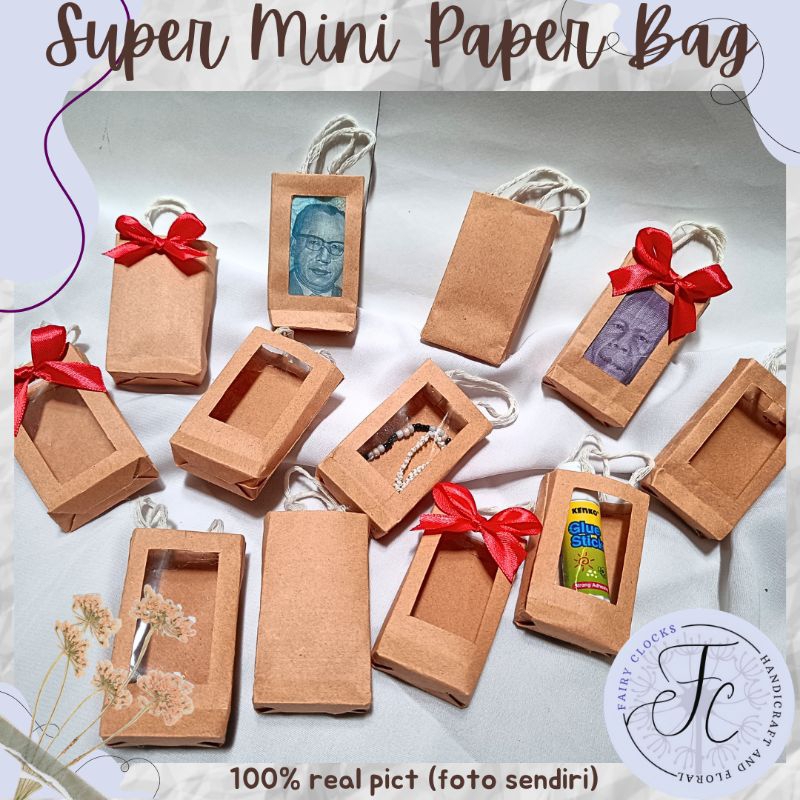 Jual super mini amplop thr paper bag tas kecil souvenir | Shopee Indonesia