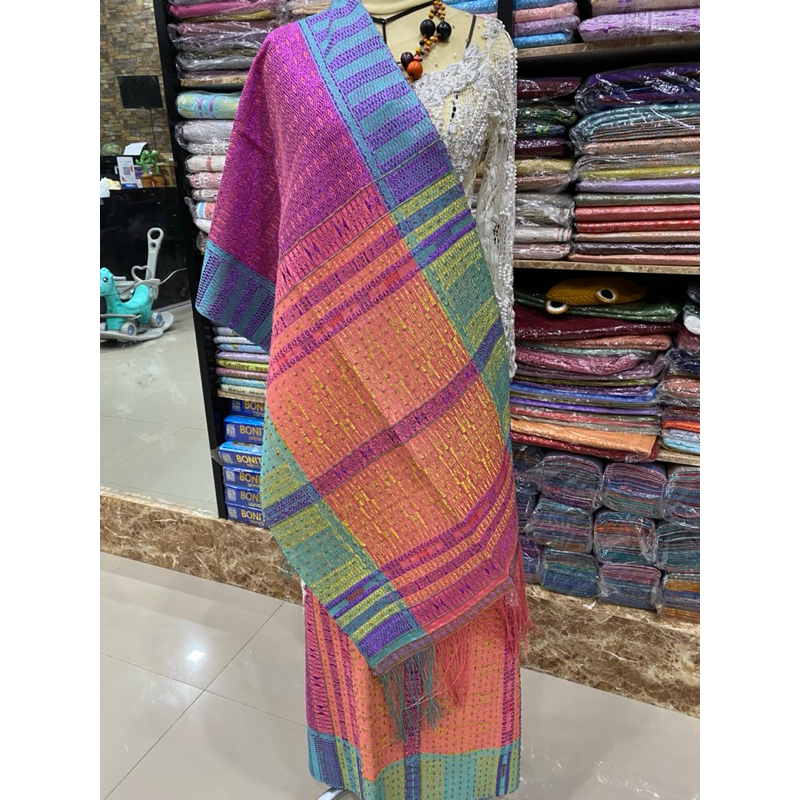 Jual Songket Tumtuman Tenun Tarutung Full payet Original | Shopee Indonesia