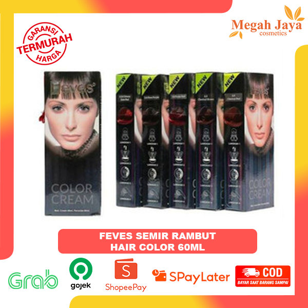 Jual 1PC FEVES HAIR COLOR 60ml @MJ | Shopee Indonesia