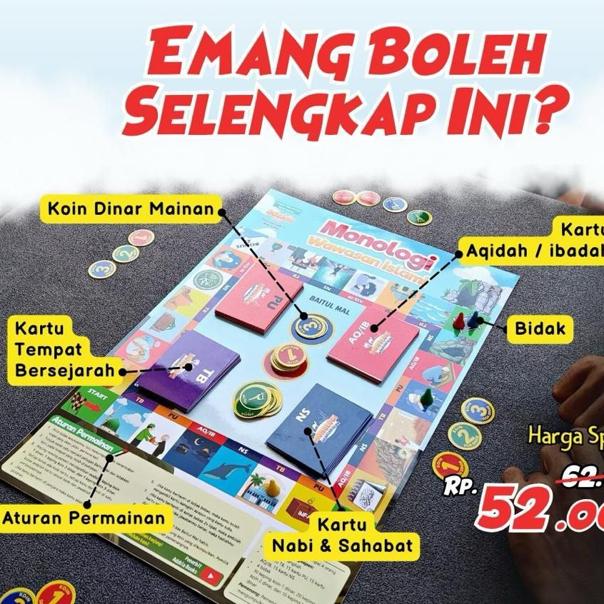 Jual (READY) Mainan Anak Monologi Wawasan Islam Permainan Edukasi Islam ...