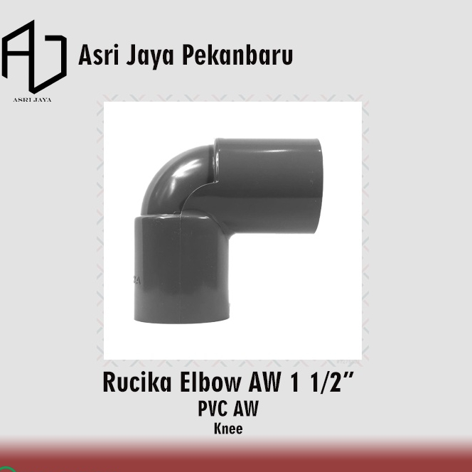 Jual Elbow Knee Knie AW 1 1/2 Inch 1 1/2" Elbow AW PVC Rucika | Shopee ...