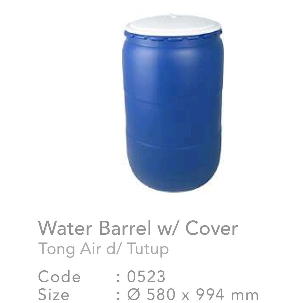 Jual Tong Air Biru 230 Liter 0523 Green Leaf (Dengan Tutup) | Shopee ...