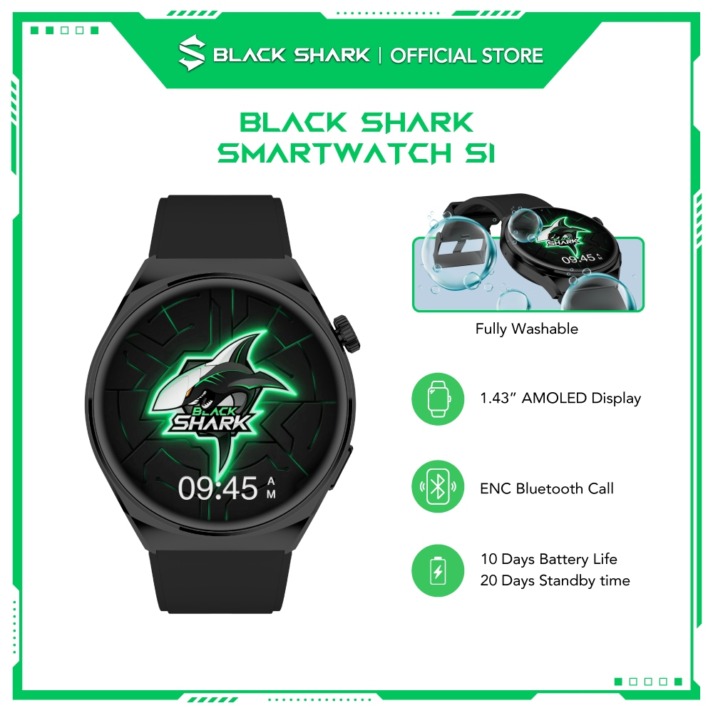 Jual [Promo Special] Black Shark S1 Smartwatch | Layar AMOLED 1.43 ...