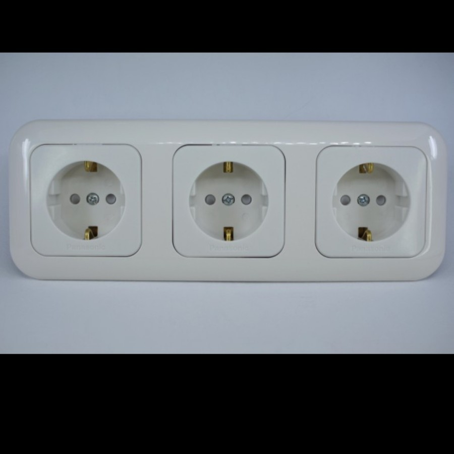 Jual Panasonic Stop Kontak Stopkontak 3 gang WEJ7823 WEJ1121 WEJ CP ...