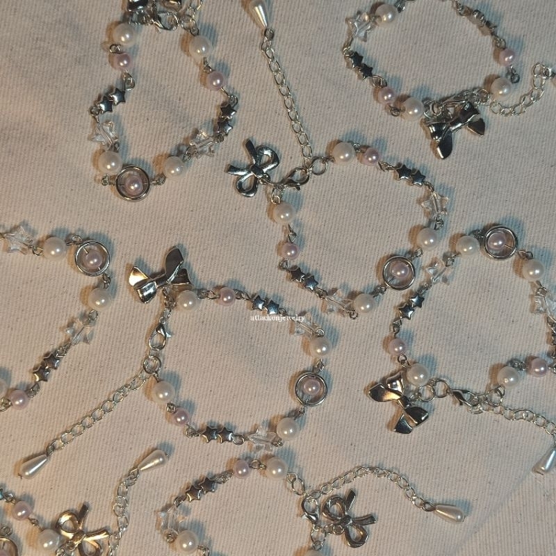 Jual Acubi Bows Bracelet Couple Bracelet Coquette Bracelet HANDMADE ...