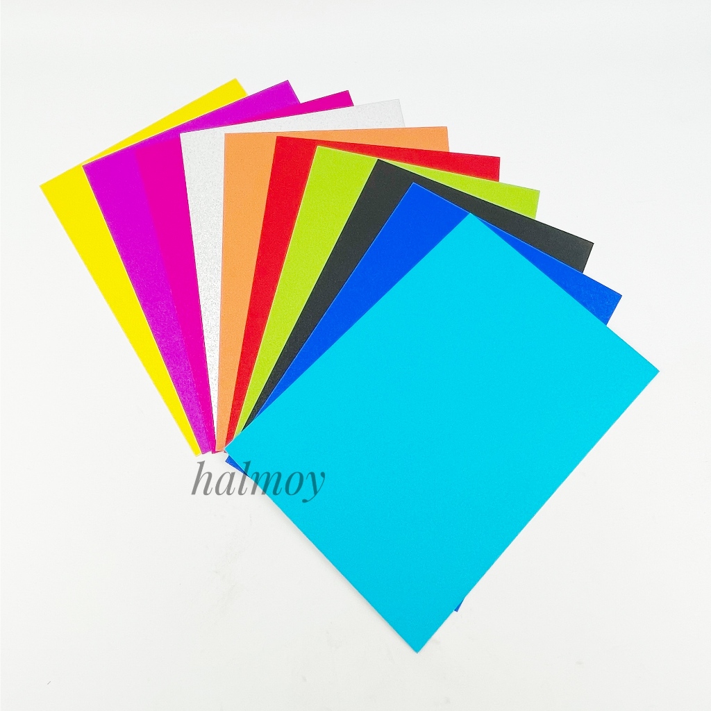 Jual KERTAS / KARTON GLITTER UKURAN A4 WARNA MIX | Shopee Indonesia