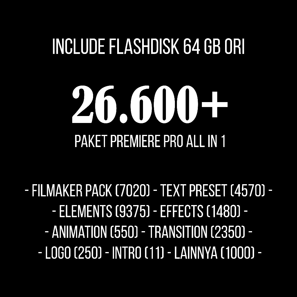 Jual Paket Premiere Pro All in 1 - 26600+ Preset & Elements untuk ...