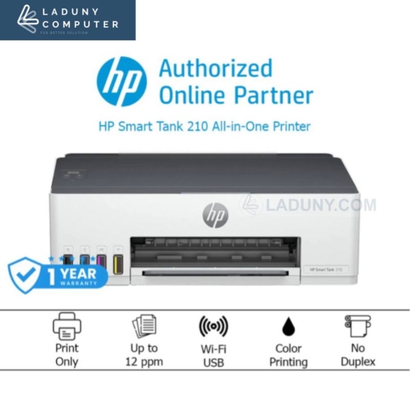 Jual Printer HP Smart Tank 210 (Print Wifi) | Shopee Indonesia