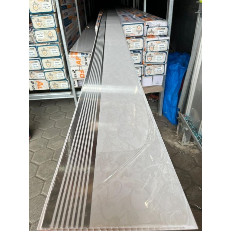 Jual Plafon Pvc Putih Motif Batik Glossy T508 (PERLEMBAR) | Shopee ...