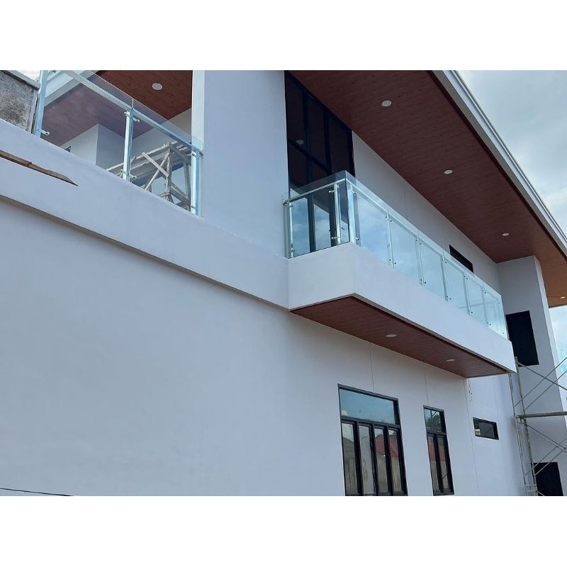 Jual PAGAR BALKON KACA STAINLESS STEEL RUMAH MODERN 2024 SIAP SURVEI ...