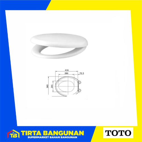 Jual TOTO SEAT COVER TC505 WHITE TUTUP KLOSET BELUM SOFT CLOSING ...