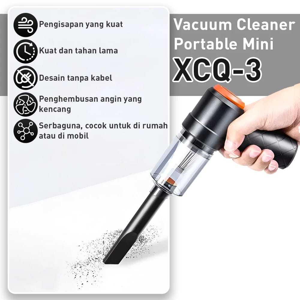 Jual (QM) Vacuum Cleaner Portable Mini 2in1 / Vacum Cleaner LED ...
