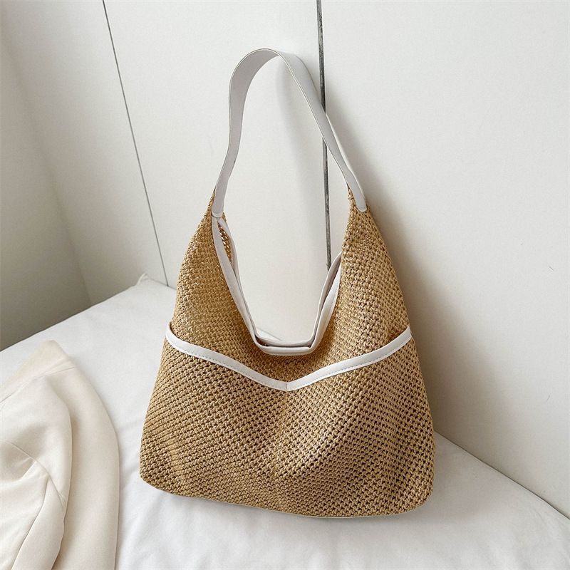 Jual nonabeautybarr Tas pantai Tote Bag tas rajut lucu Tas tenunan ...