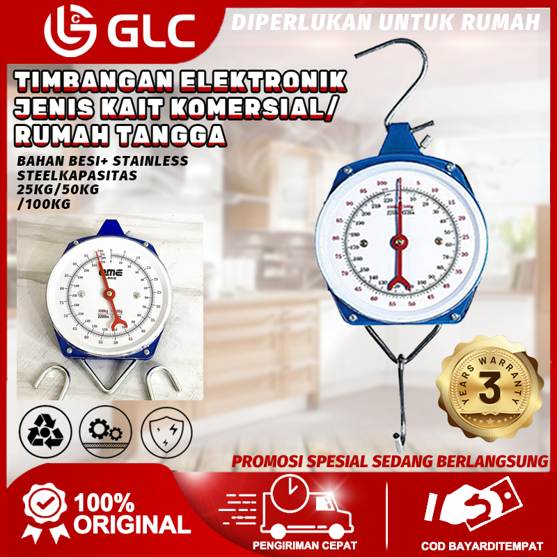 Jual Timbangan Gantung Besi 100 kg / Timbangan barang dus jarum 50 kg / Timbangan Gantung Manual ...