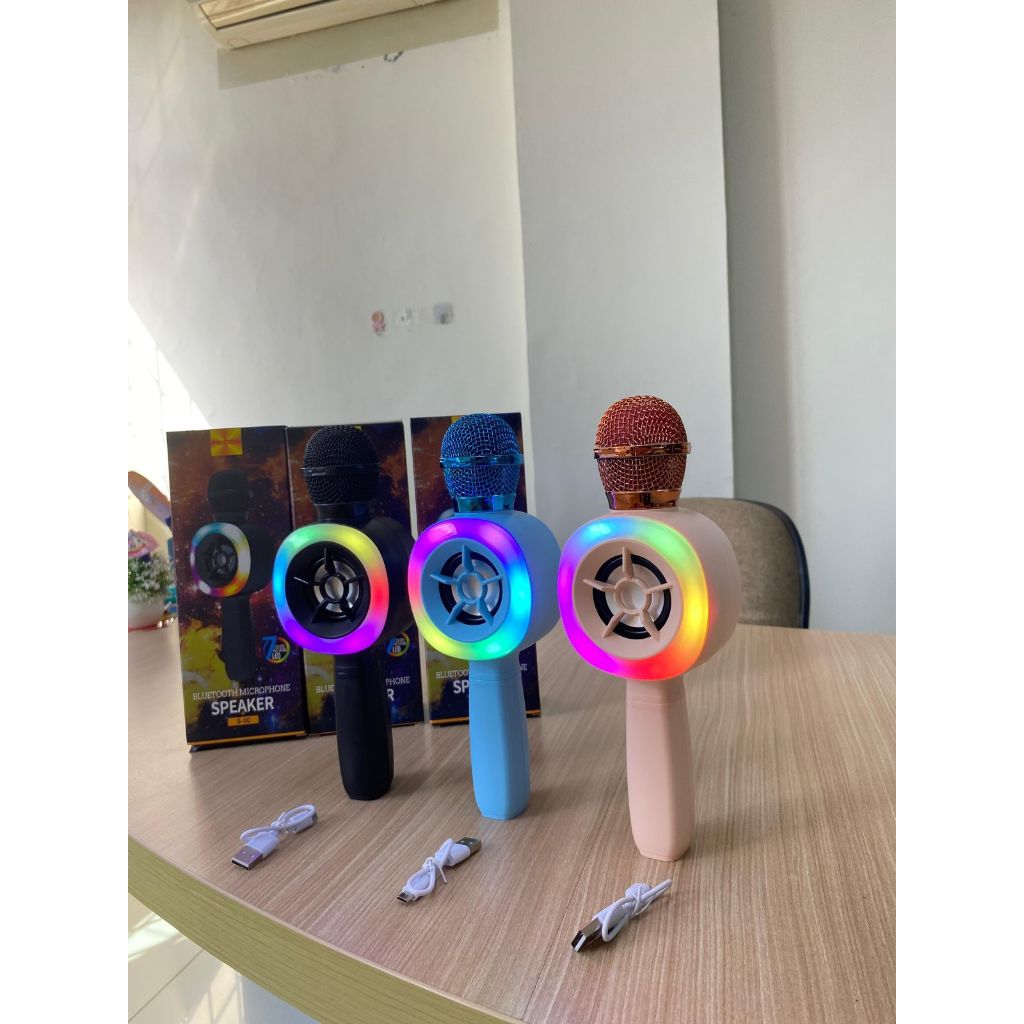Jual MIC KARAOKE BLUETOOTH WIRELESS S10 | Shopee Indonesia