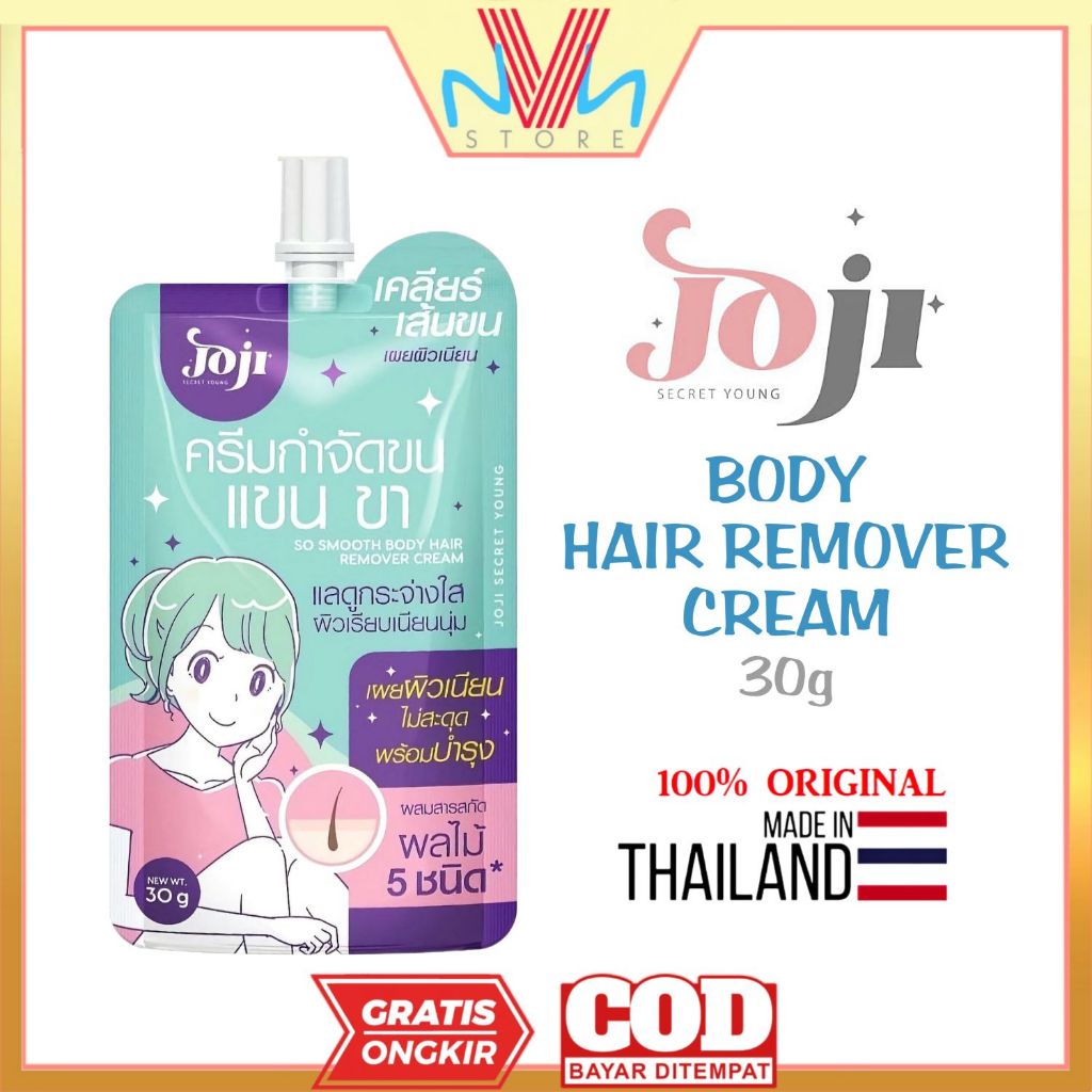Jual JOJI SECRET YOUNG SO SMOOTH BODY HAIR REMOVER CREAM 30g - PERONTOK ...