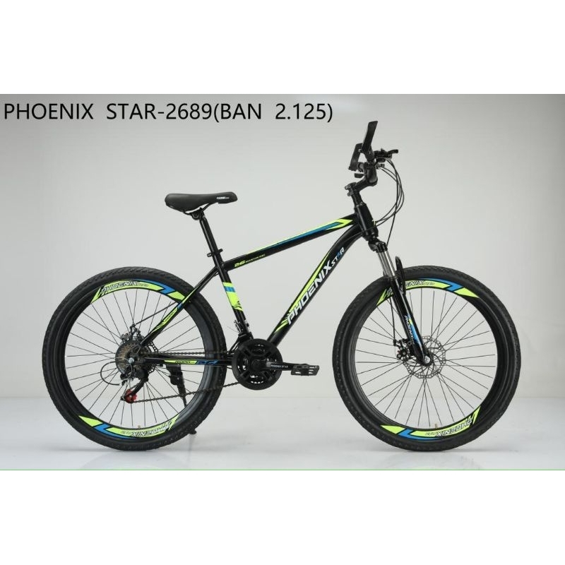 Jual Sepeda MTB Ukuran 26 Phoenix Star 2689 Cakram 7 Speed | Shopee ...