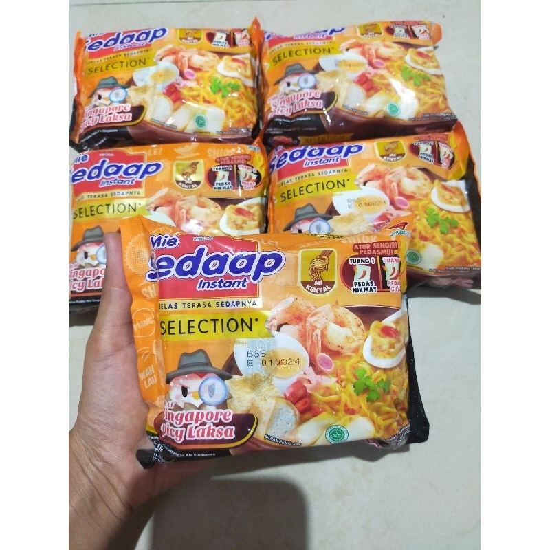 Jual MIE SEDAAP SELECTION SINGAPORE SPICY LAKSA | Shopee Indonesia