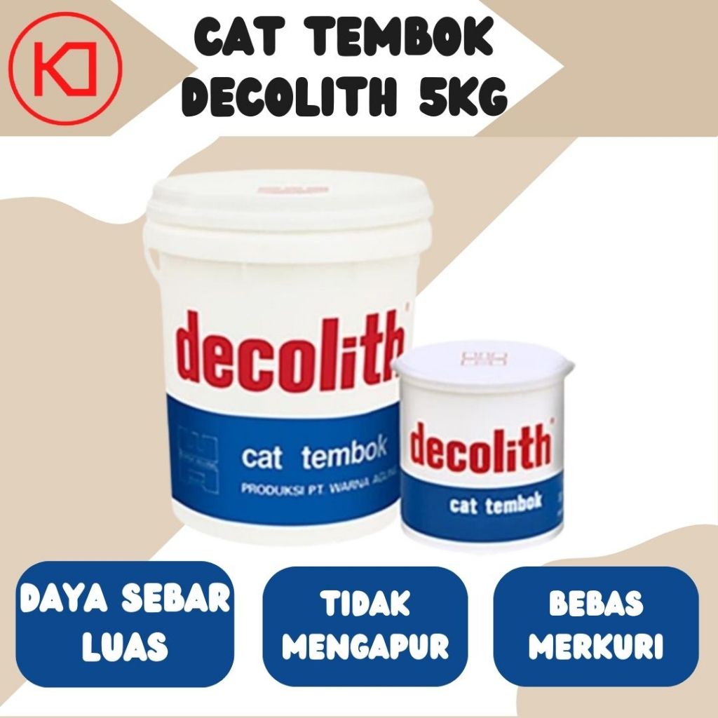 Jual CAT TEMBOK DECOLITH 5KG | Shopee Indonesia
