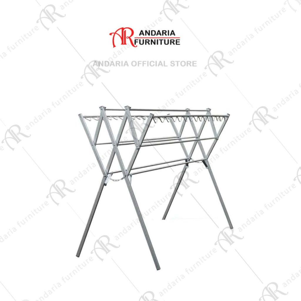 Jual Rak Jemuran Pakaian Jemuran Baju Aluminium | Jemuran Wing Silver ...