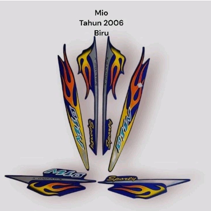 Jual STICKER STRIPING LIS STANDAR MOTOR YAMAHA MIO SPORTY TAHUN 2006 ...