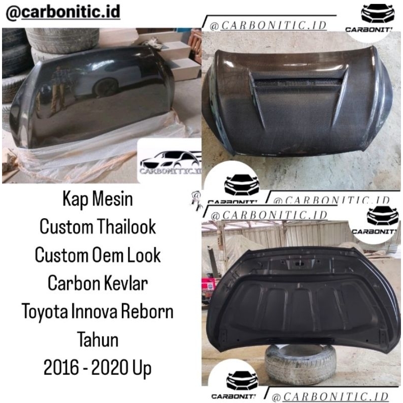 Jual Kap Mesin Custom Thailook & Oem Look Toyota Innova Reborn 2016 ...
