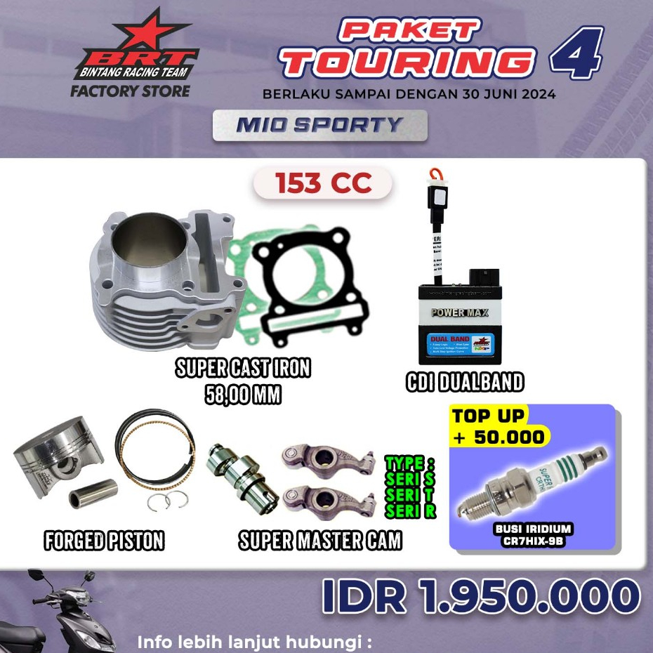 Jual PAKET TOURING 4 MIO SPORTY / MIO OLD / MIO NEW BRT | Shopee Indonesia