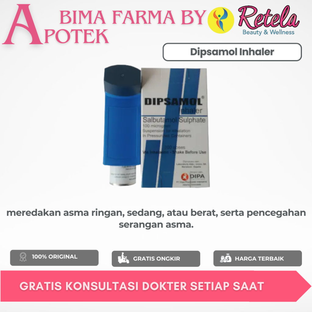 Jual Dipsamol Inhaler 100 Mcg Box 200 Dosis/Obat Asma | Shopee Indonesia