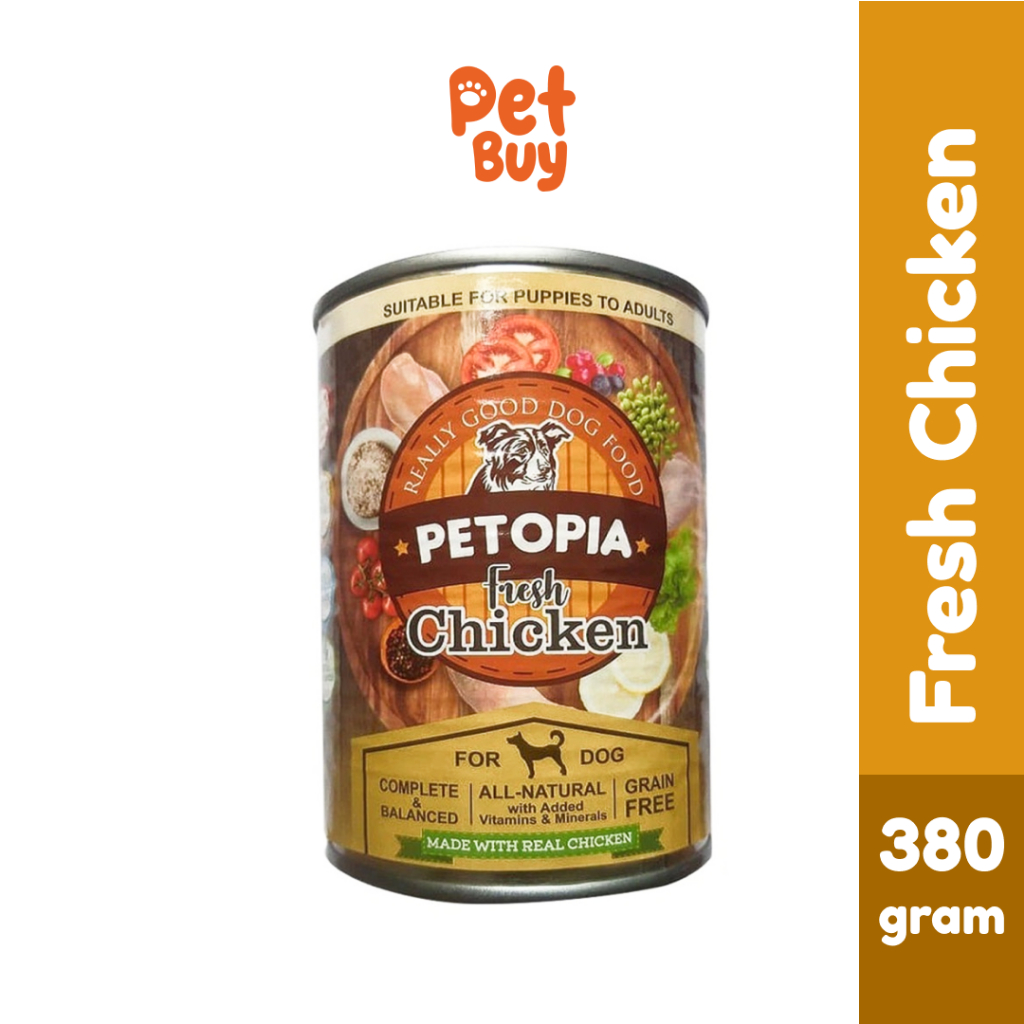 Jual Petopia Can Dog Food Chicken 380 gr | Shopee Indonesia