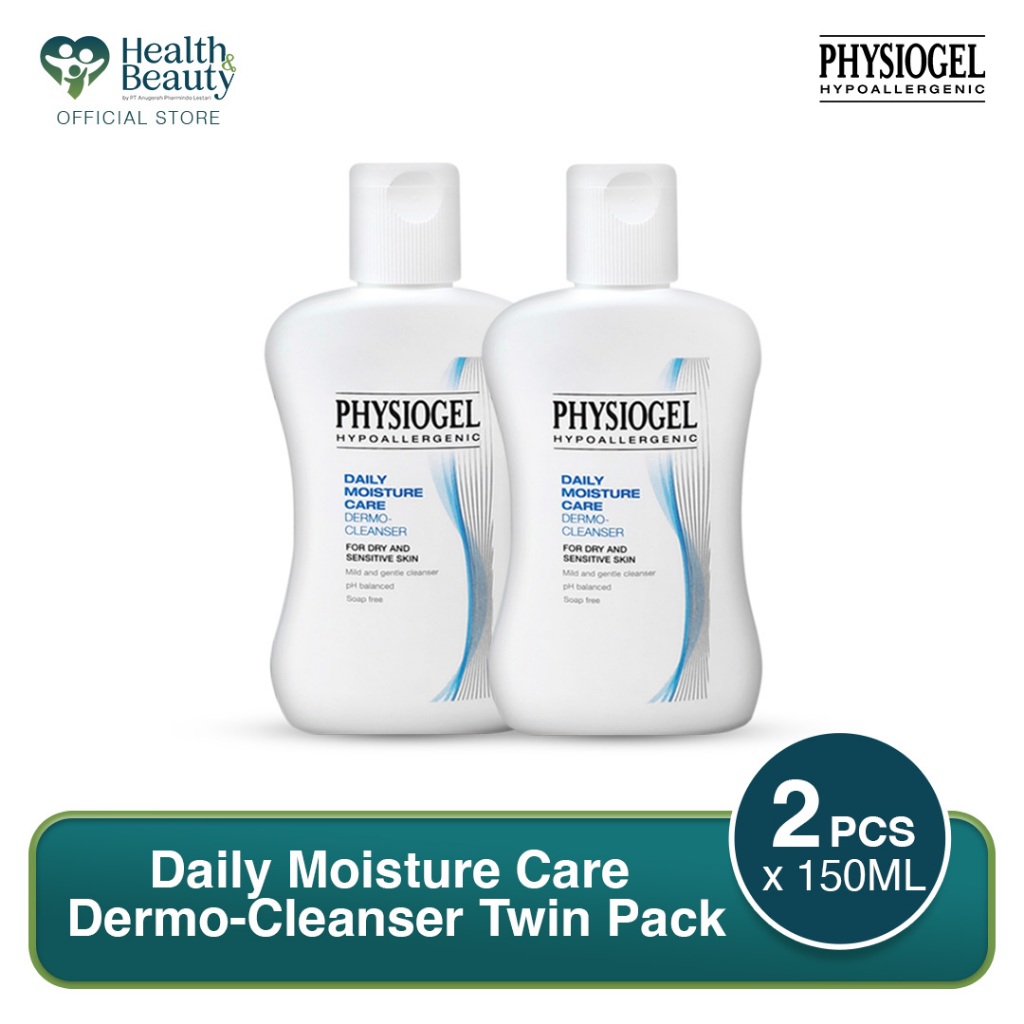 Jual Physiogel Daily Moisture Care Dermo-Cleanser 150 mL [Twin Pack] | Shopee Indonesia