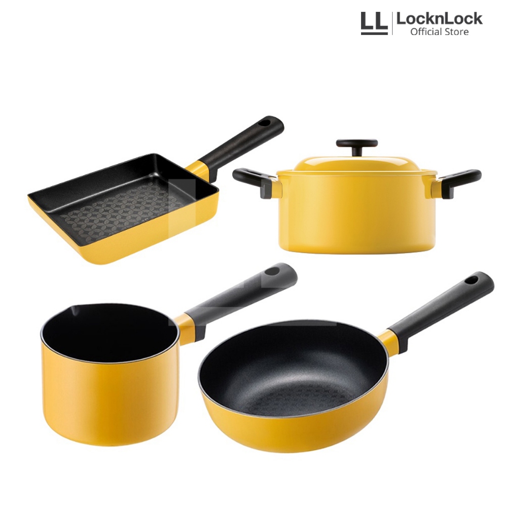 Jual LocknLock Decore Collection Vintage Yellow Series Wajan Induksi ...