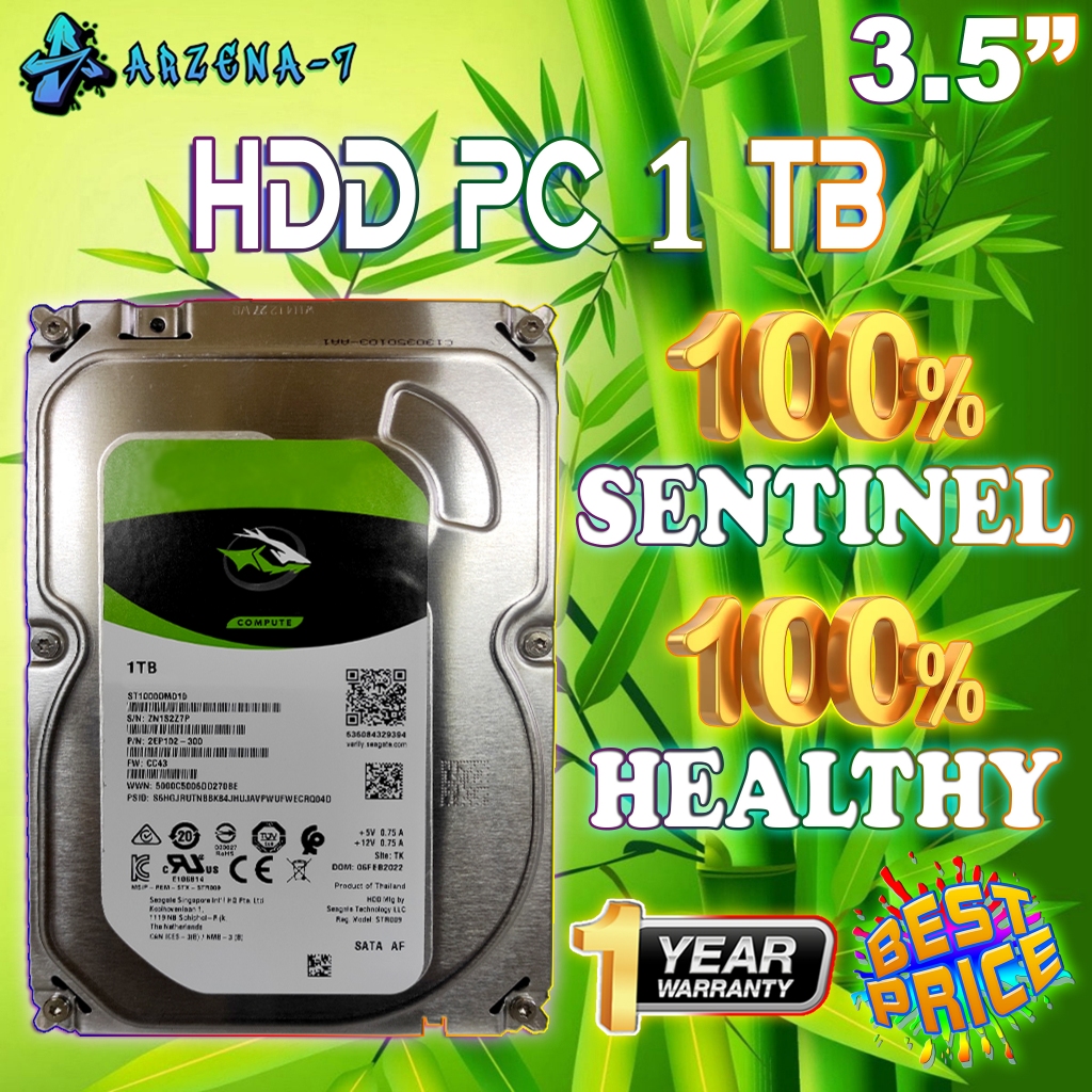 Jual Harddisk Pc 1 Tb Test Sentinel & Healt 100% | Shopee Indonesia