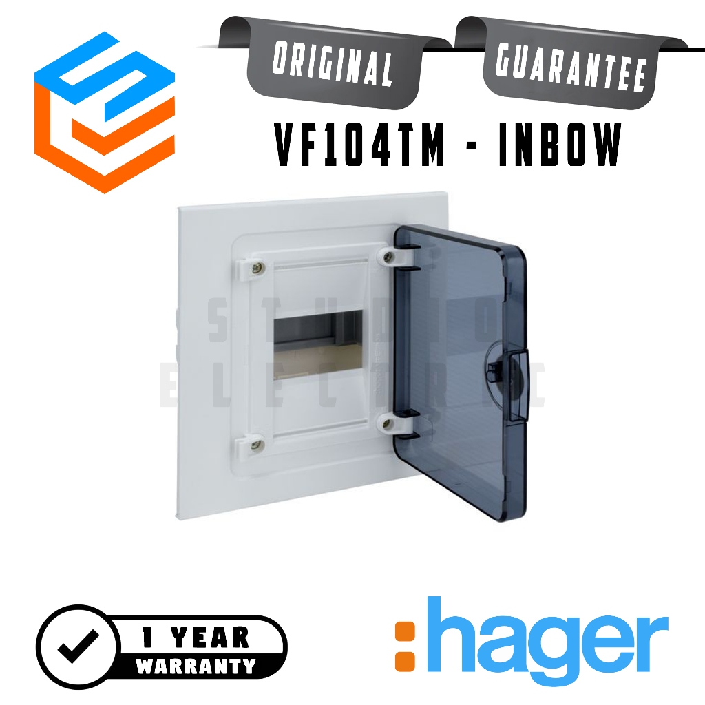Jual Hager Kotak Box MCB Inbow Tanam VF104TM Transparant 4 Modul ...
