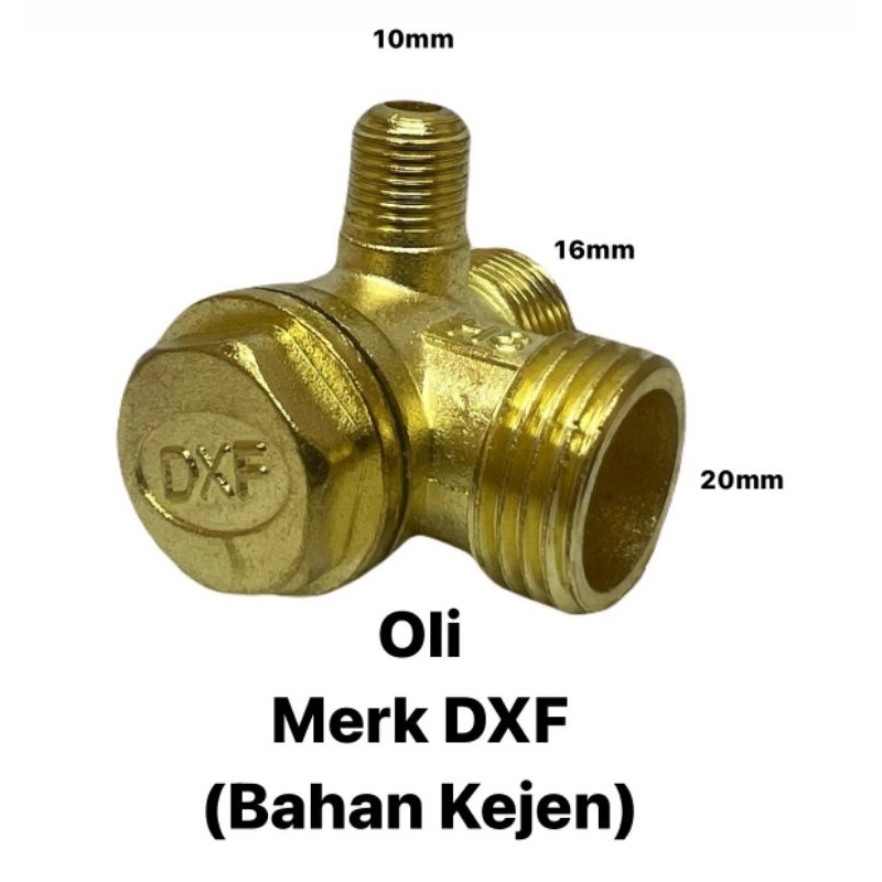 Jual check valve kuningan compresor / 3way valve compresor / nepel ...