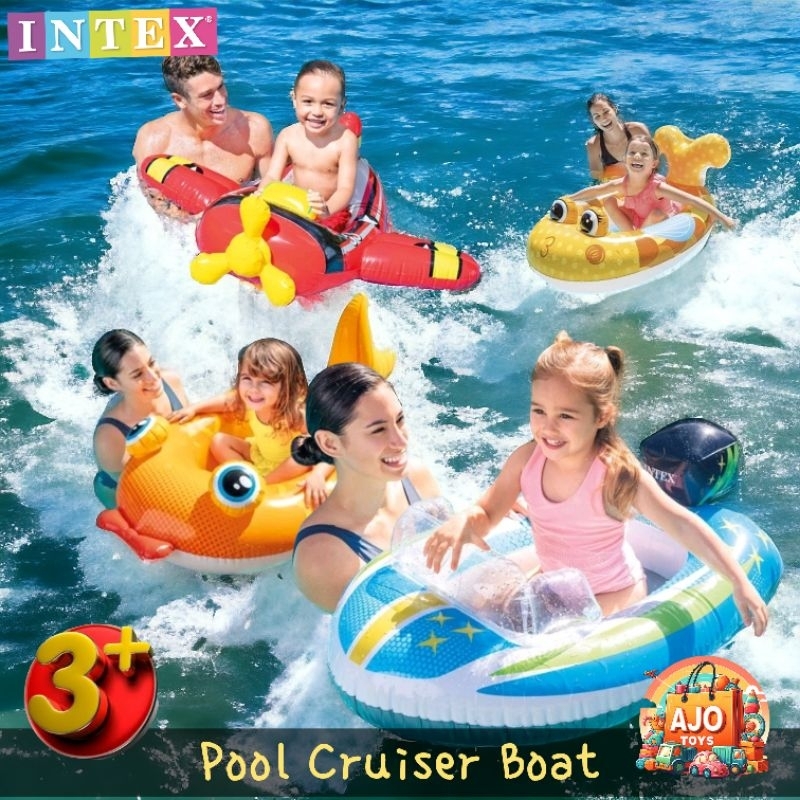 Jual BAN RENANG PELAMPUNG ANAK 3+ MODEL PERAHU INTEX POOL CRUISER BABY ...