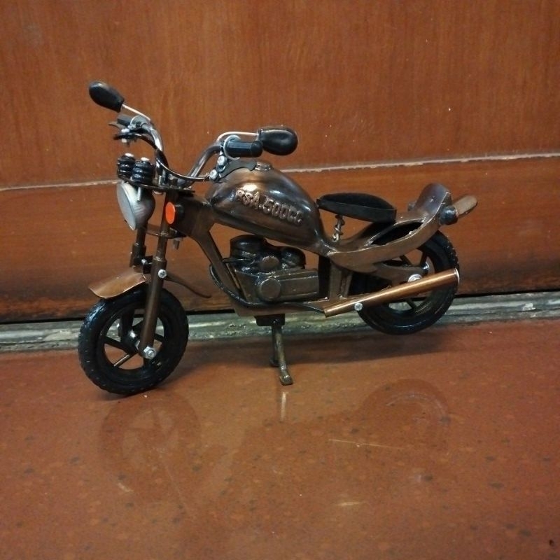 Jual diecast miniatur sepeda motor moge BSA 500cc | Shopee Indonesia