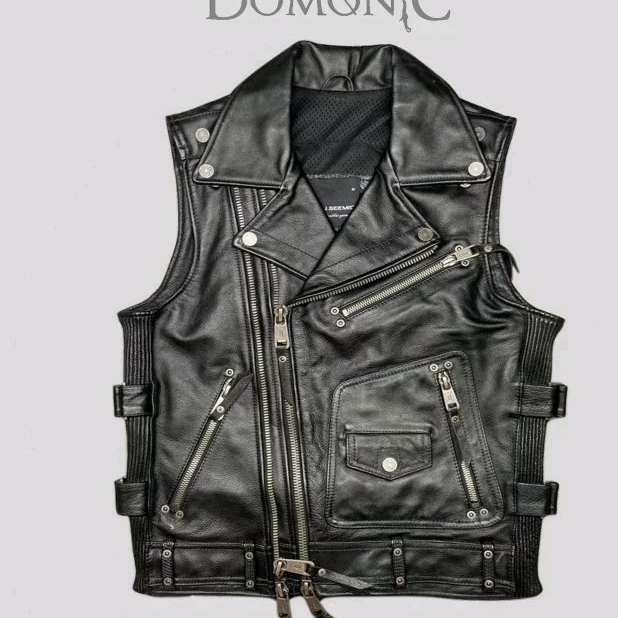 Jual vest kulit sapi asli Harley Davidson style moge touring rompi ...