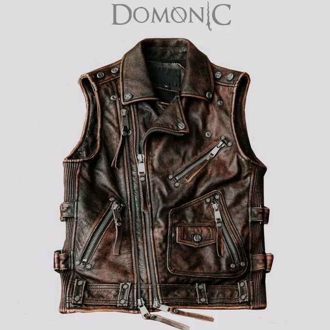 Jual VEST KULIT SAPI ASLI JAKET HARLEY DAVIDSON MOGE MOTOR BESAR ...