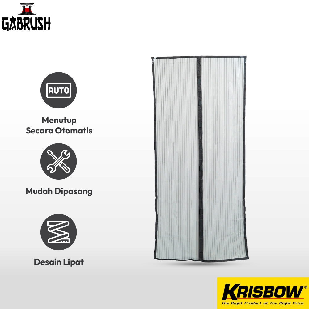 Jual KRISBOW Tirai Pintu Jaring Anti Nyamuk Magnet | Shopee Indonesia