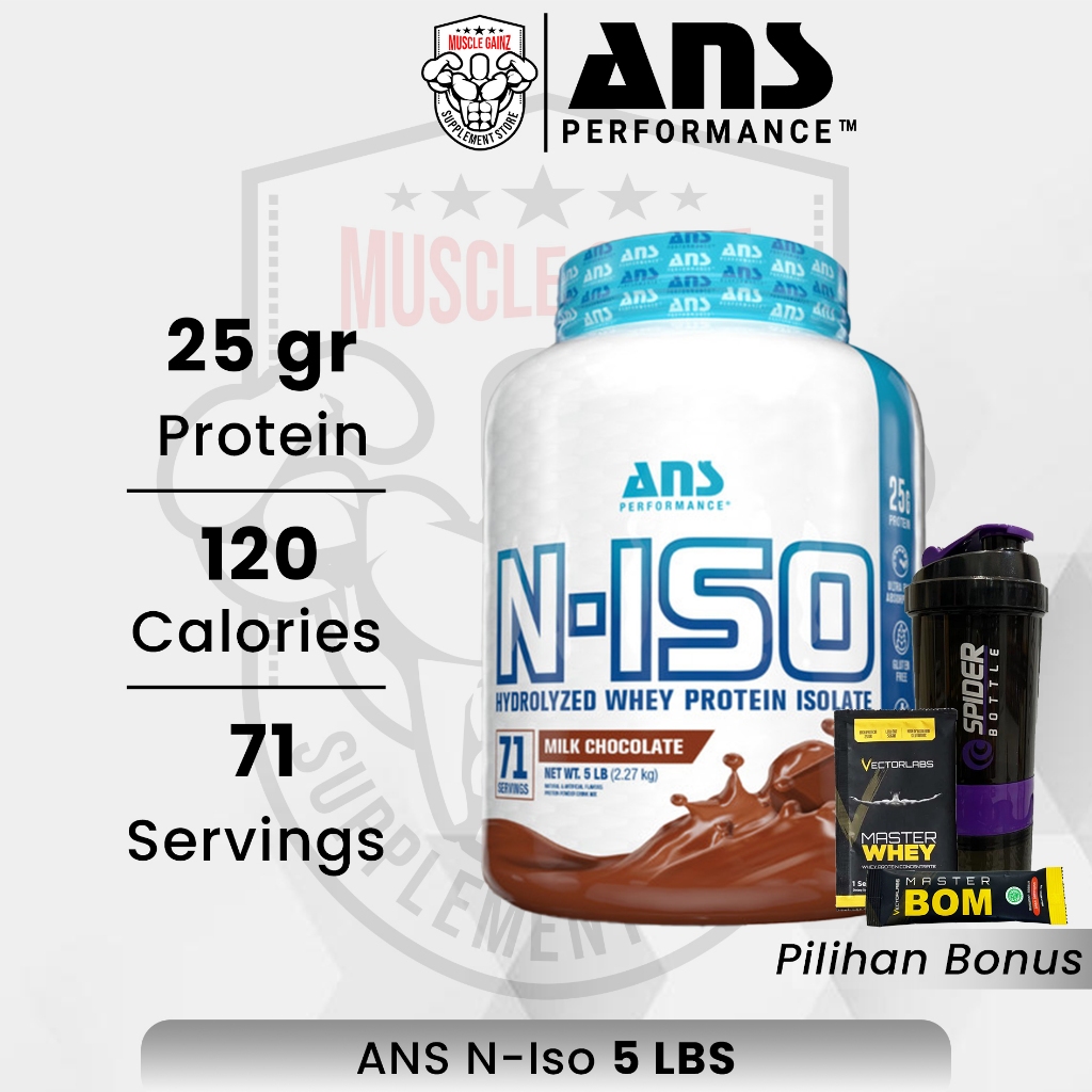 Jual ANS N-Iso 5lbs Niso N Iso Whey Protein Isolate | Shopee Indonesia